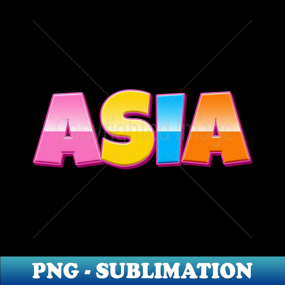 Rainbow Craft Asia Name - PNG Transparent Digital Download F - Inspire ...