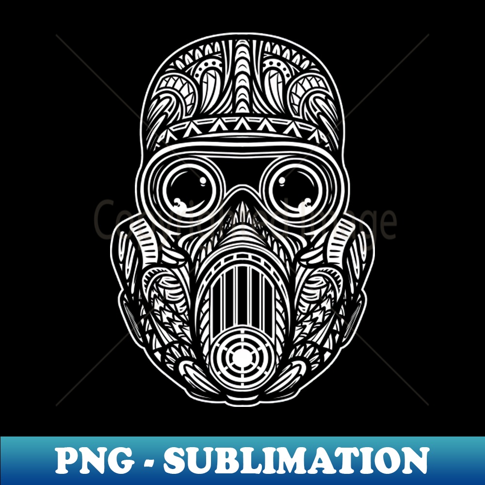 Gas Mask Tribal - Signature Sublimation PNG File - Perfect f | Inspire ...