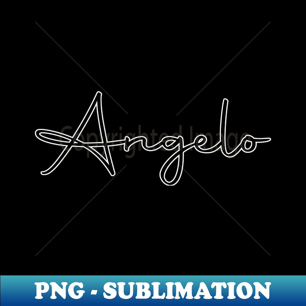 Autography Angelo Name Label - Instant PNG Sublimation Downl | Inspire ...