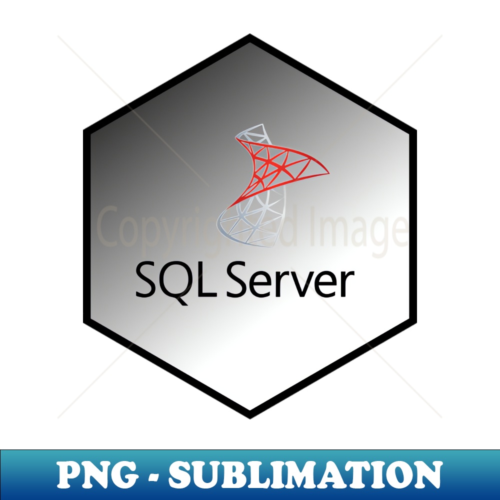 sql server hexagonal - Instant PNG Sublimation Download - Br | Inspire Uplift