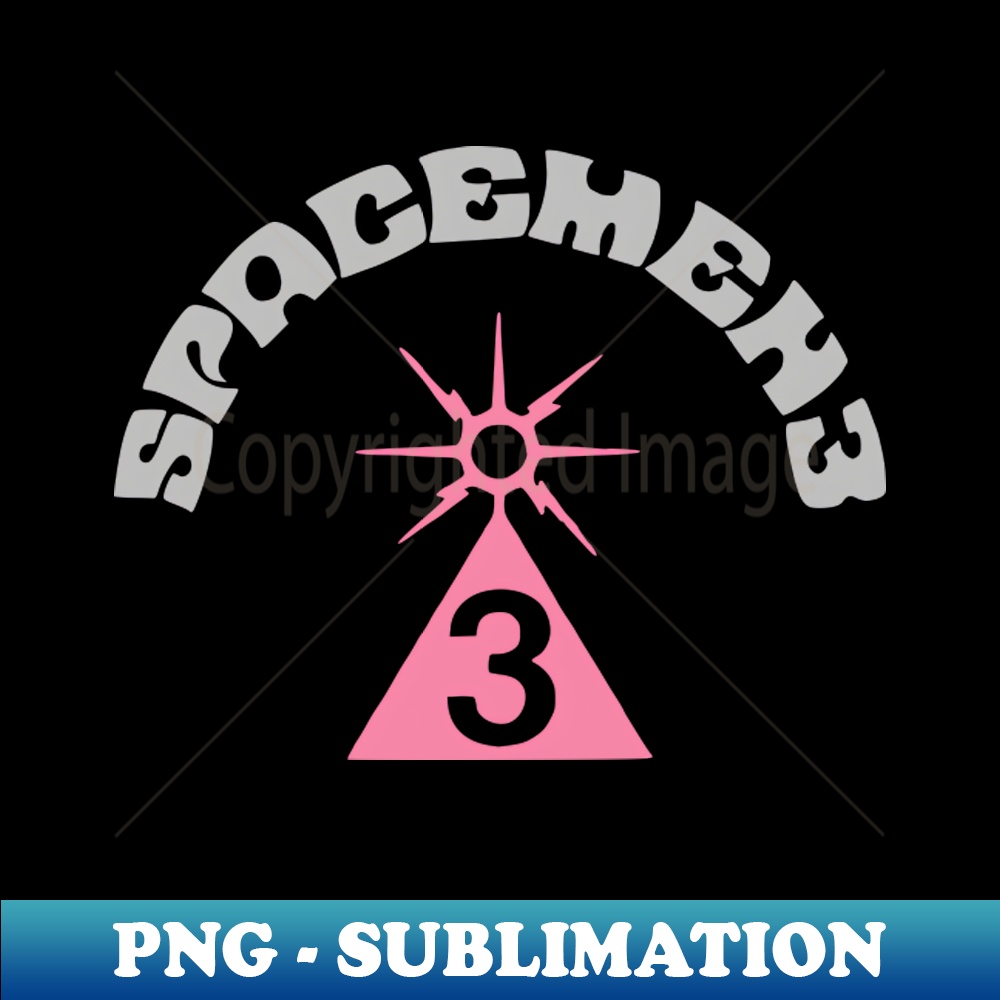 Spacemen 3 White Logo - High-Resolution PNG Sublimation File | Inspire ...