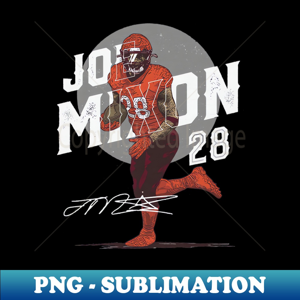 Joe Mixon Cincinnati Player Name - Retro PNG Sublimation Dig - Inspire ...