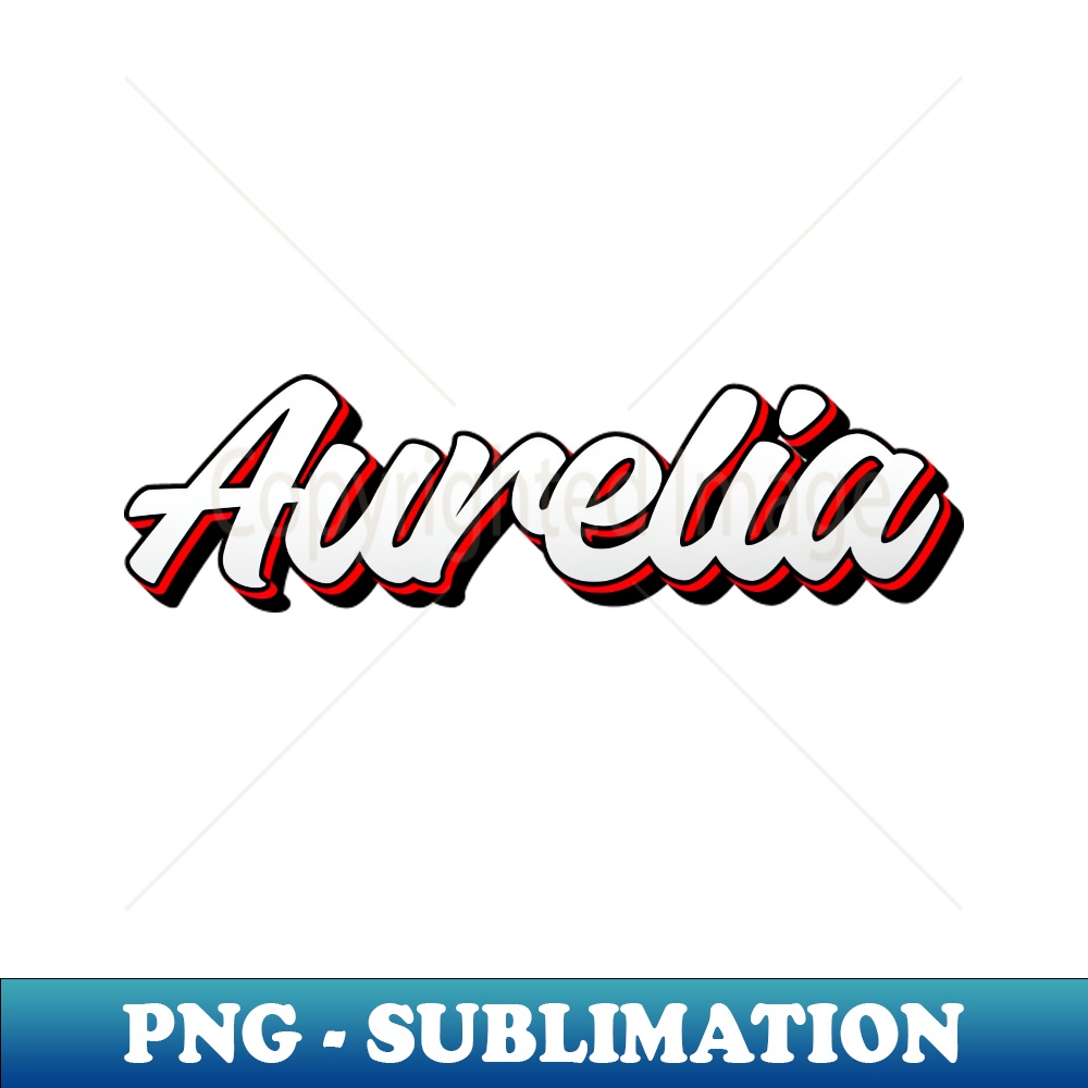 Aurelia name - cool 70s retro font - Decorative Sublimation | Inspire ...