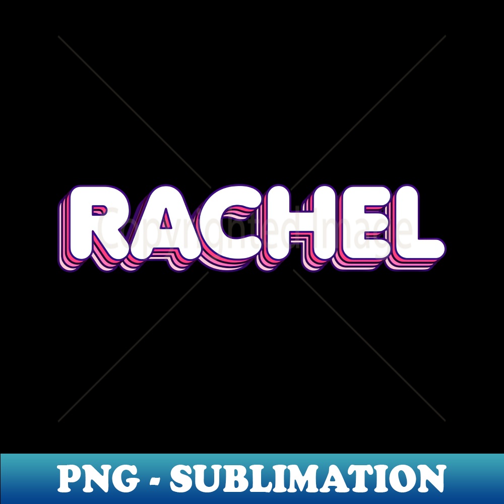Pink Layers Rachel Name Label - PNG Transparent Sublimation | Inspire ...
