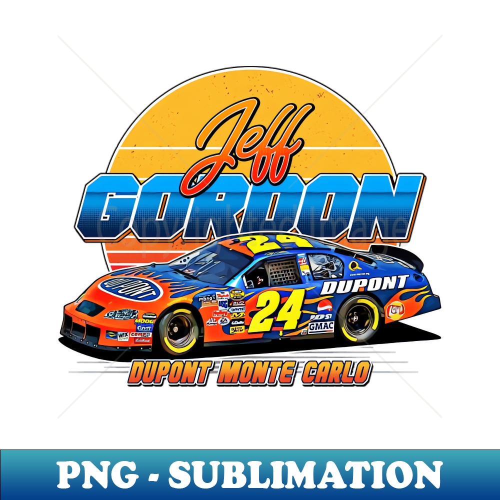 Jeff Gordon Flames 24 Legend Retro - Vintage Sublimation PNG | Inspire ...