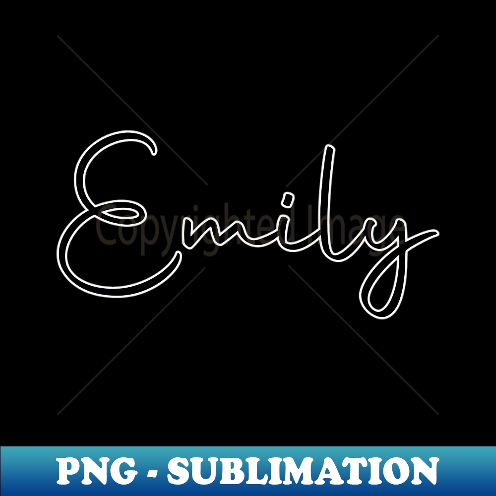 Autography Emily Name Label - Premium Sublimation Digital Do | Inspire ...