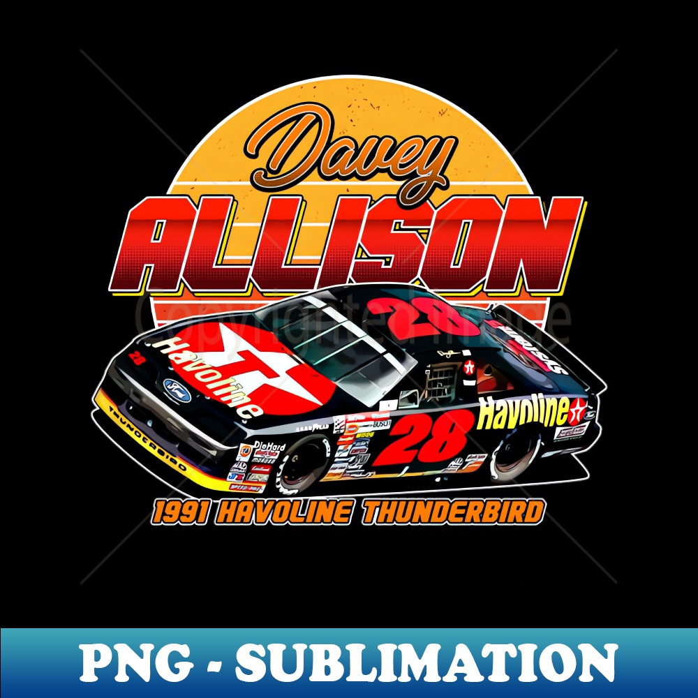 Davey Allison 28 90s Retro - PNG Transparent Sublimation Des | Inspire ...