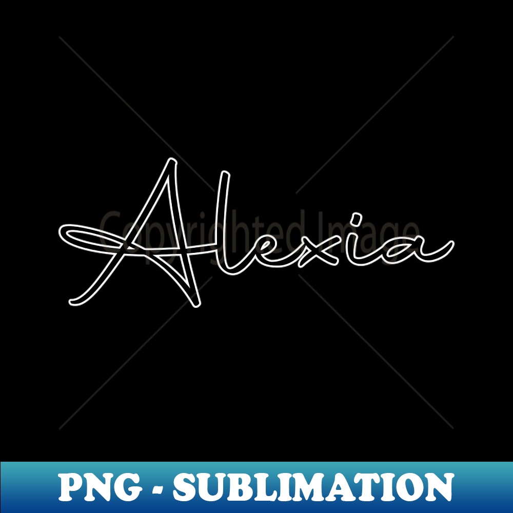 Autography Alexia Name Label - Trendy Sublimation Digital Do - Inspire ...