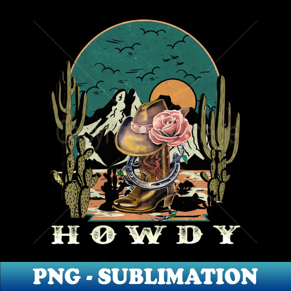 Women Men Howdy Musician Cowboy Hat And Boots - Unique Subli | Inspire ...