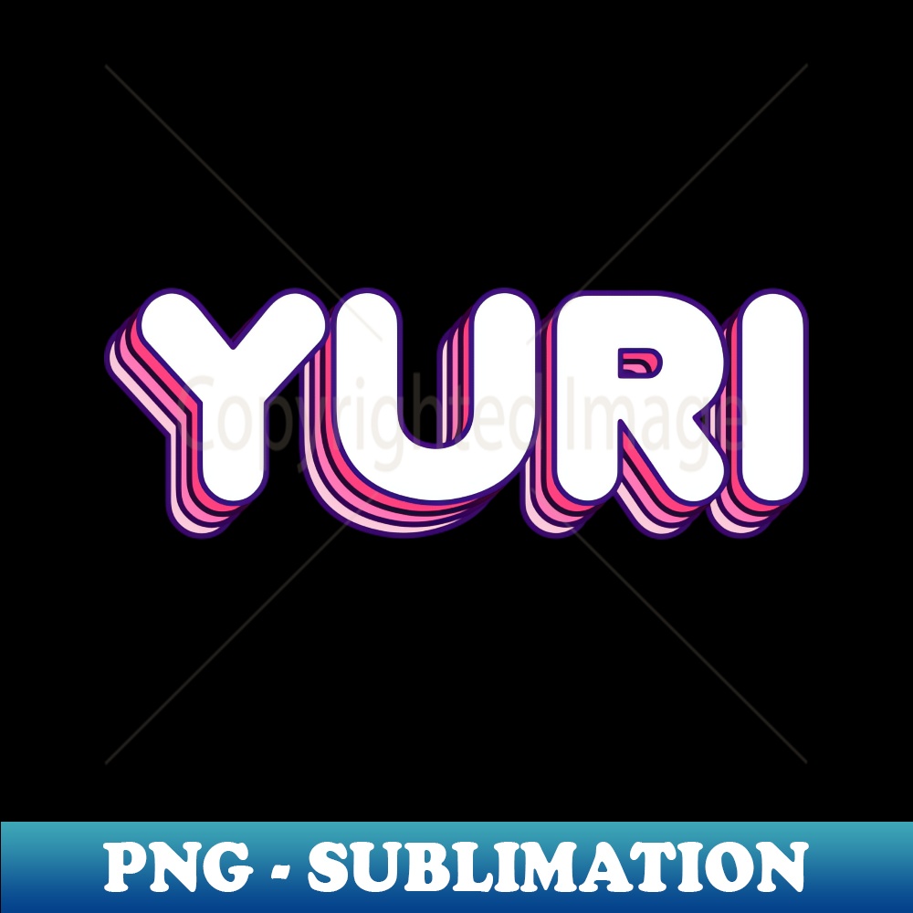 Pink Layers Yuri Name Label - High-Resolution PNG Sublimatio | Inspire ...