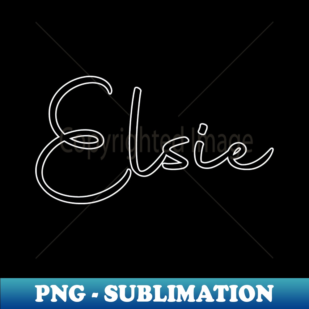 Autography Elsie Name Label - High-Resolution PNG Sublimatio - Inspire ...