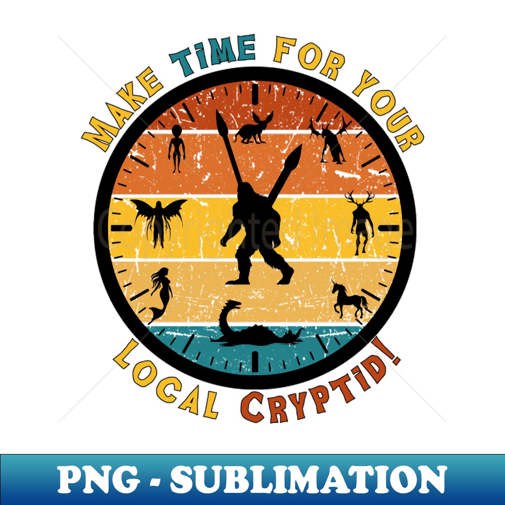 Local Cryptid Clock - Creative Sublimation PNG Download - Vi | Inspire ...