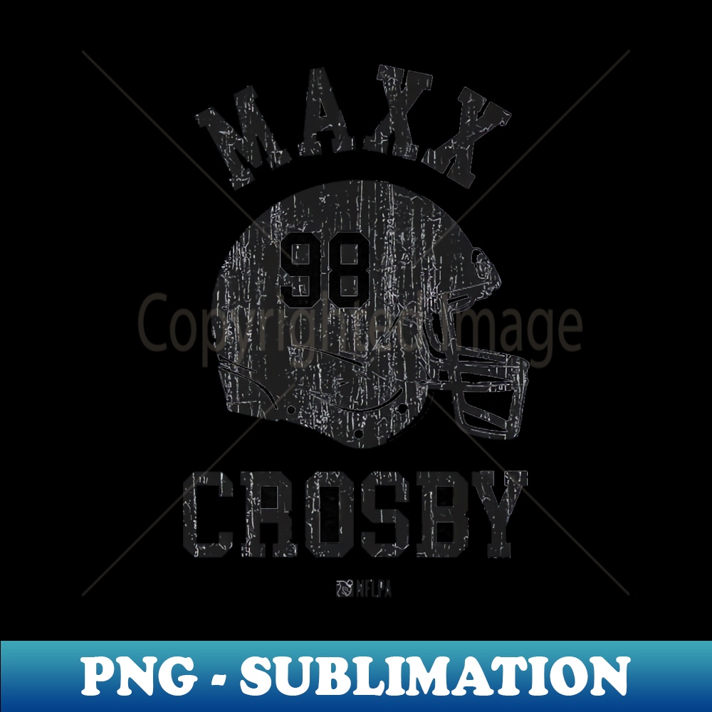 Maxx Crosby Las Vegas Helmet Font - Creative Sublimation PNG | Inspire ...