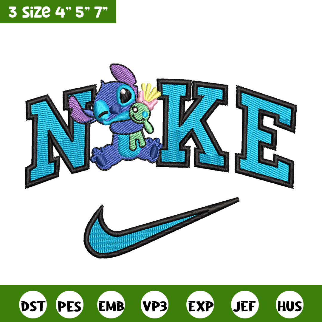 Nike stitch cute embroidery design, Stitch embroidery, Nike - Inspire ...