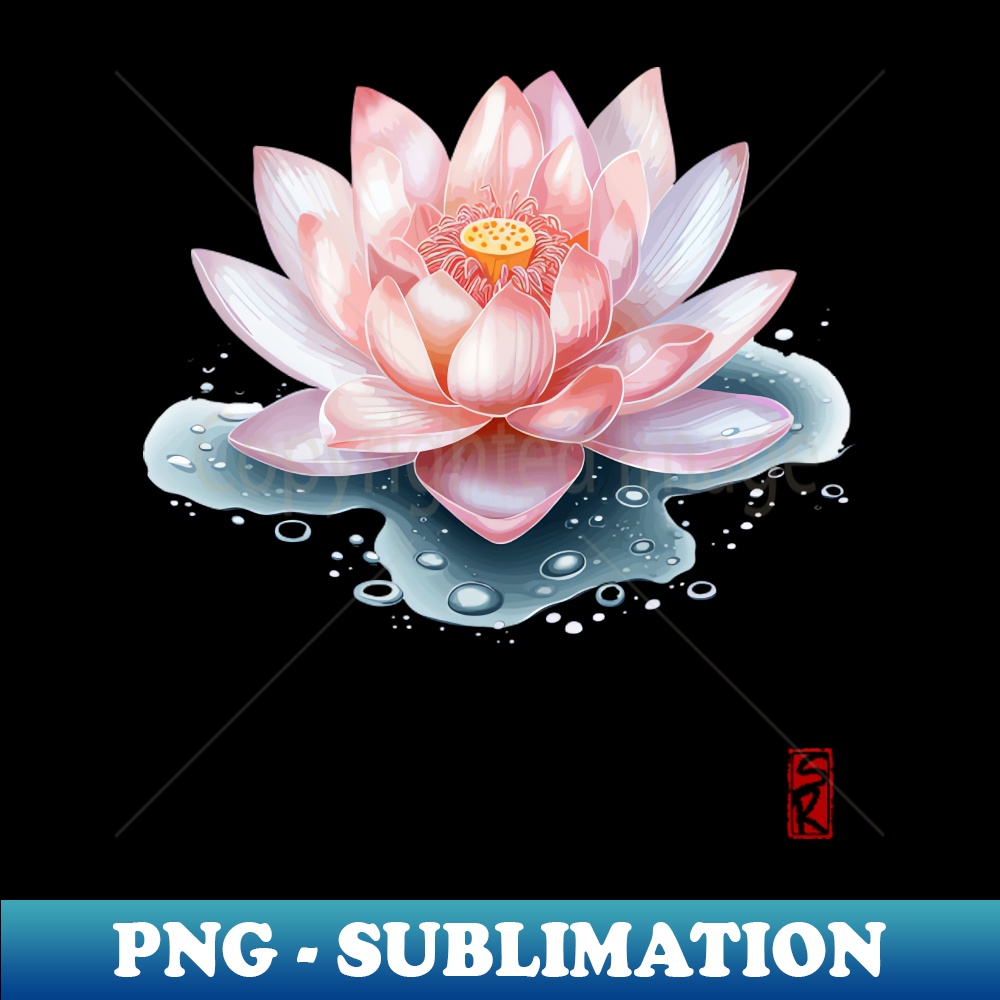 Lotus - Vintage Sublimation PNG Download - Stunning Sublimat | Inspire ...