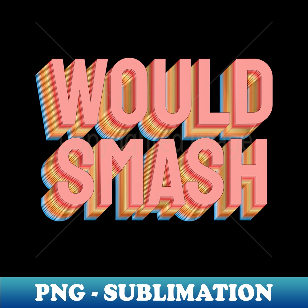 Would Smash Colorful Pastel Retro - High-Resolution PNG Subl | Inspire ...