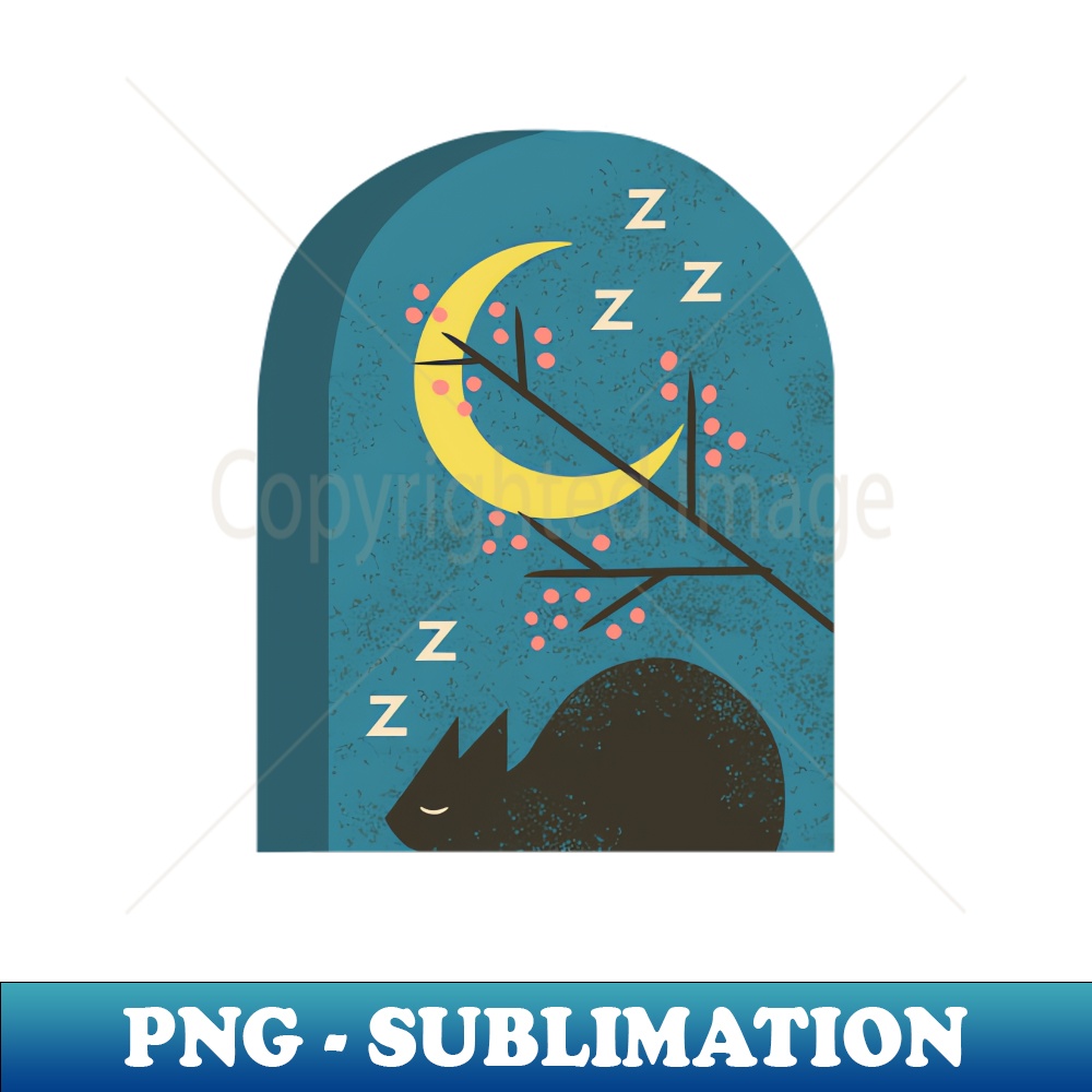 Evening Catnap - PNG Transparent Digital Download File for S | Inspire ...
