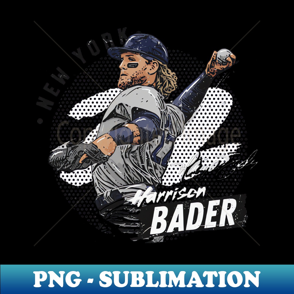 Harrison Bader New York Y Dots - Vintage Sublimation PNG Dow | Inspire ...
