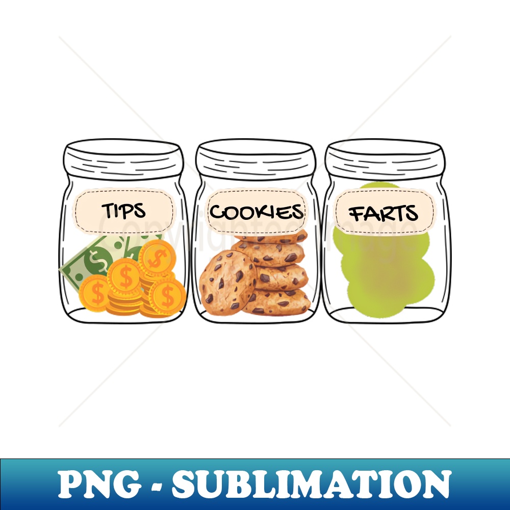 Fart Jar Cookie Jar and Tips - PNG Transparent Sublimation F - Inspire ...