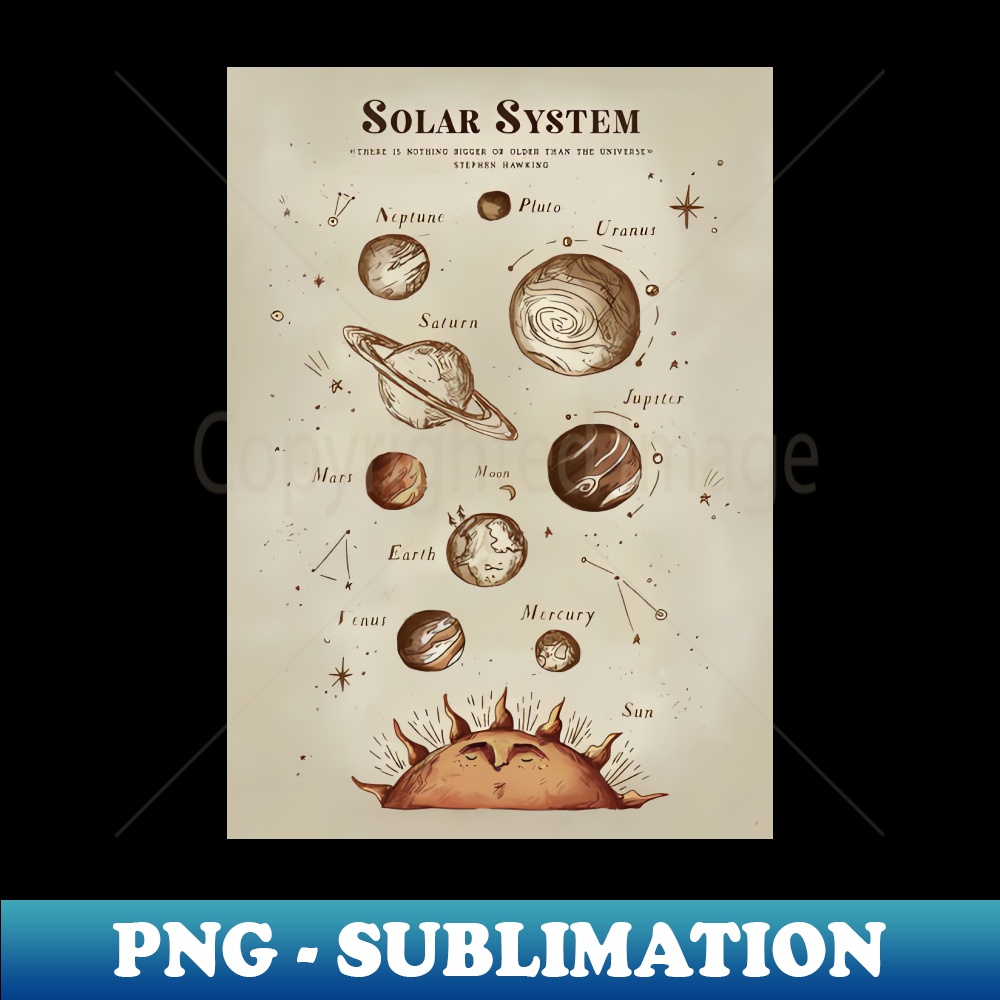 Solar System - Sublimation-Ready PNG File - Perfect for Subl | Inspire ...