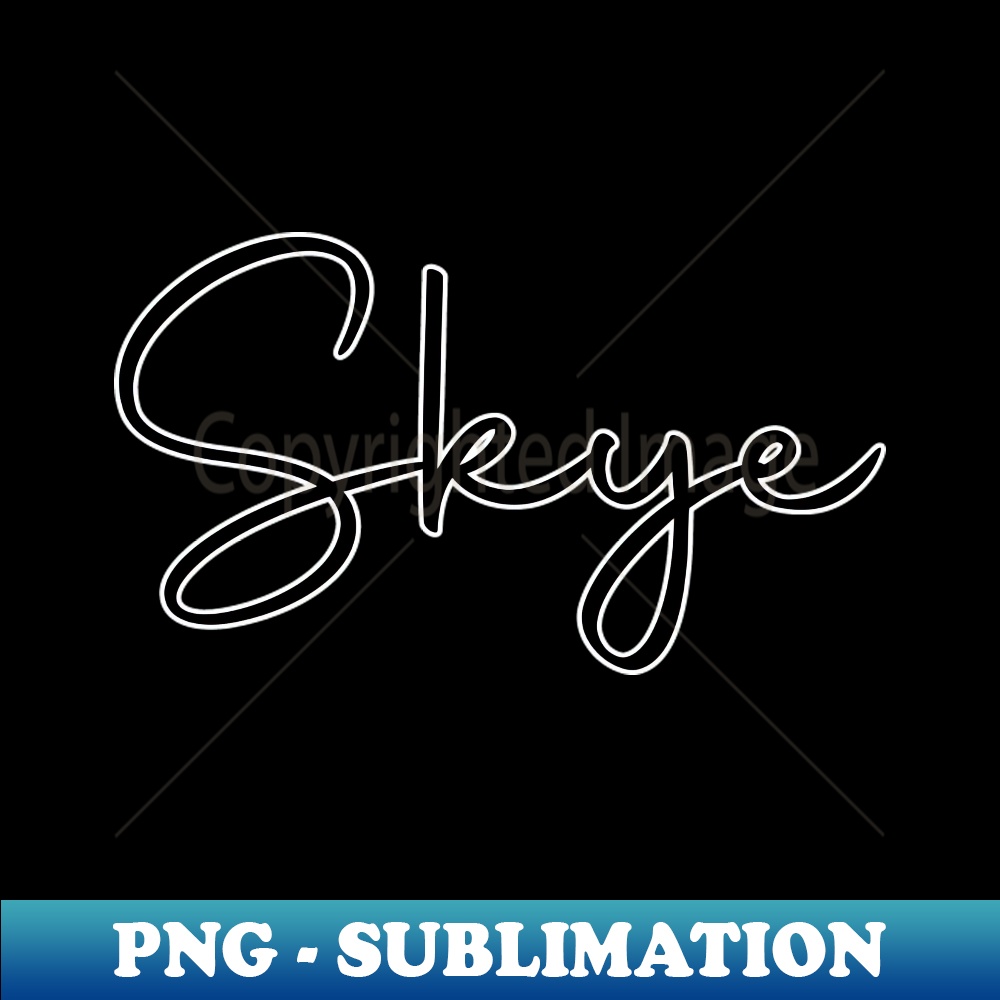 Autography Skye Name Label - PNG Transparent Sublimation Des | Inspire ...
