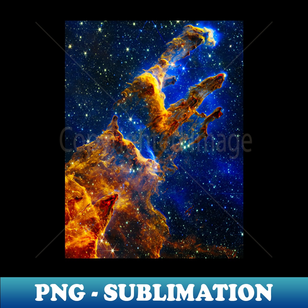 JWST Pillars of Creation - PNG Transparent Sublimation File | Inspire ...