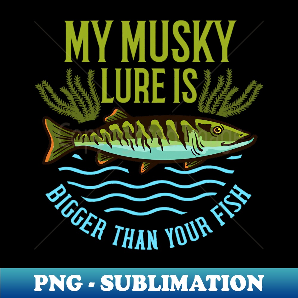 Musky Fishing Gift Muskie Lure Muskellunge - Decorative Subl | Inspire ...