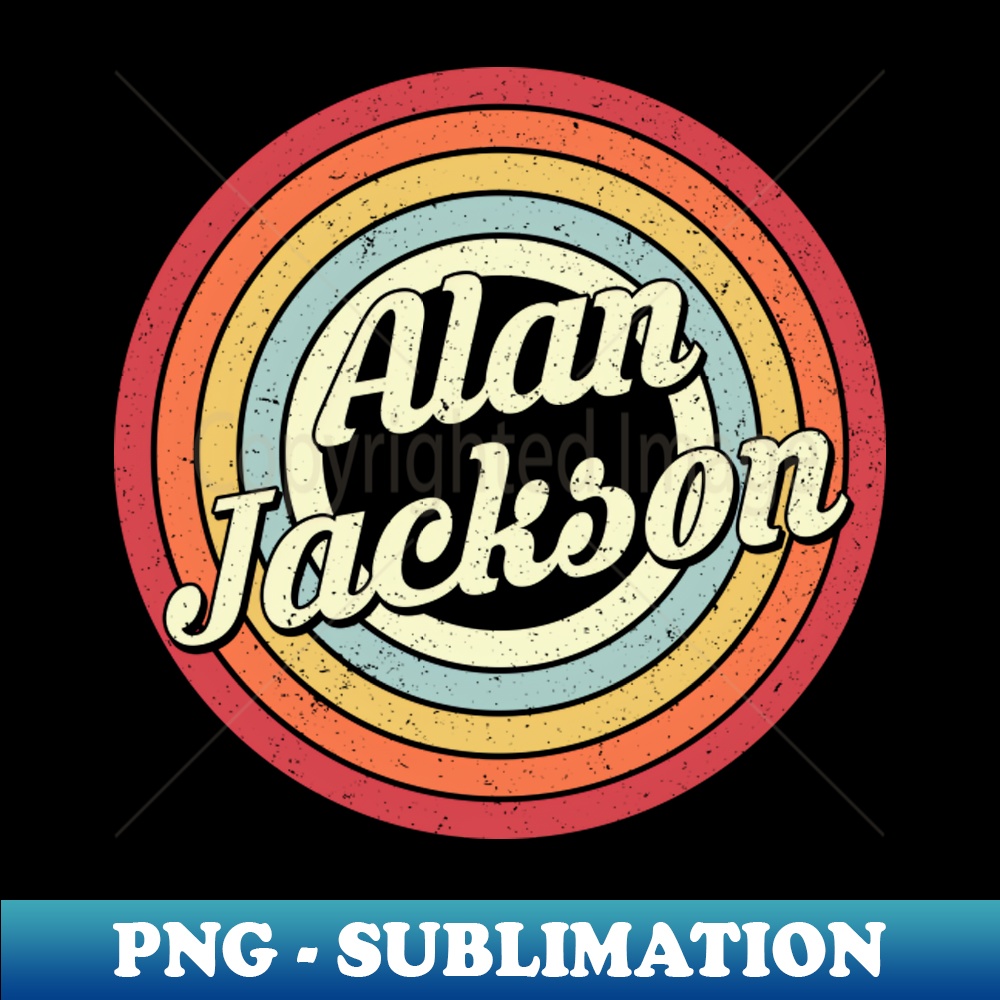 Alan Proud Name Retro Rainbow Tribute - PNG Transparent Subl | Inspire ...