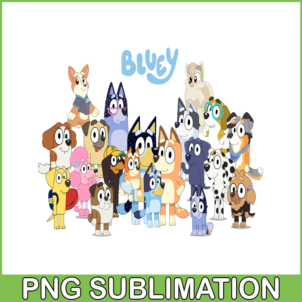 Bluey png - Inspire Uplift