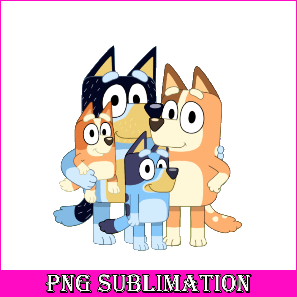 Bluey family png | Inspire Uplift