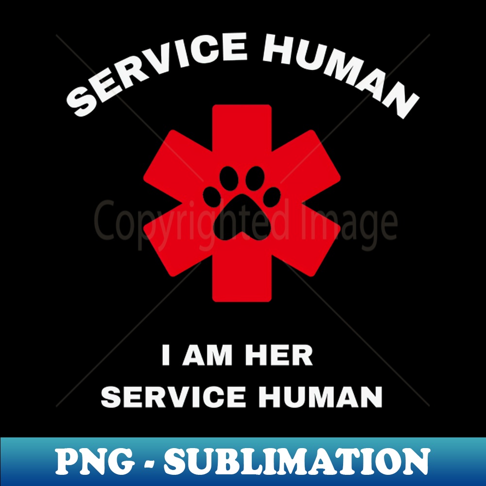 Service Human - EMS Paw Print I Am Her Service Human Design | Inspire ...