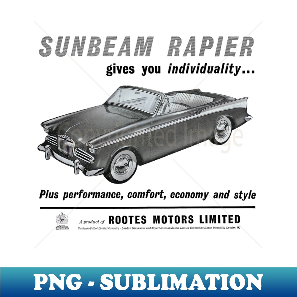 SUNBEAM RAPIER - advert - Premium PNG Sublimation File - Spi | Inspire ...