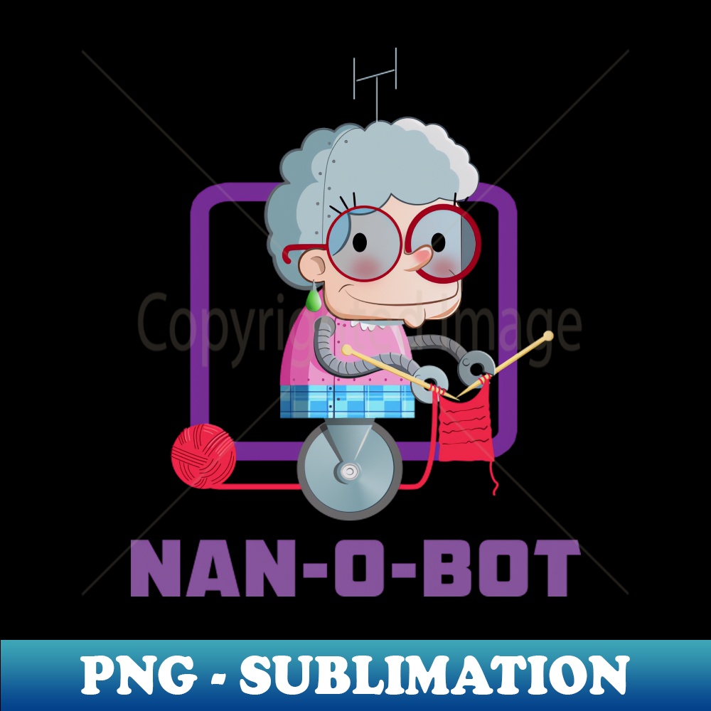 Nan-o-Bot - PNG Transparent Digital Download File for Sublim - Inspire ...