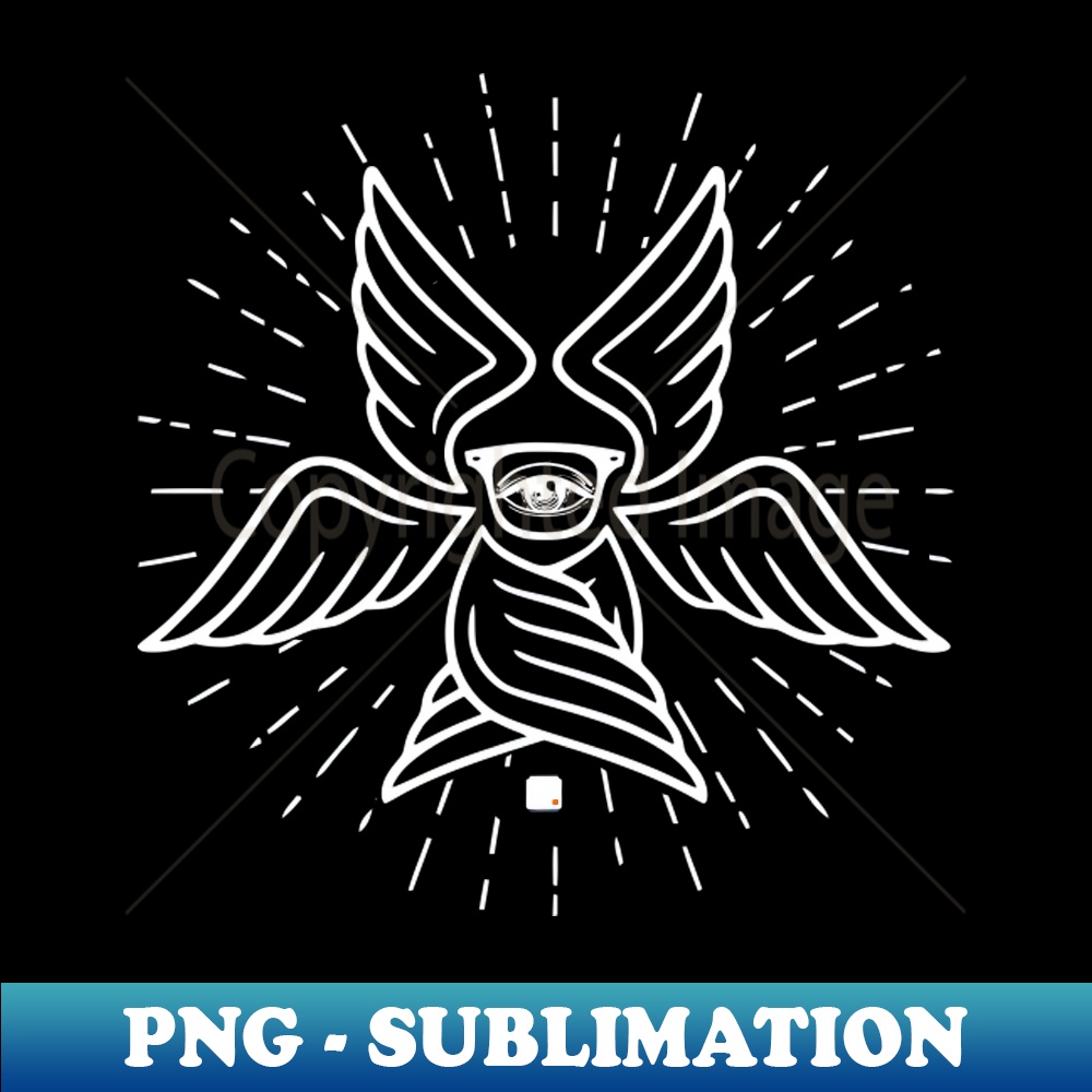 Geek seraphim white - Aesthetic Sublimation Digital File - V | Inspire Uplift