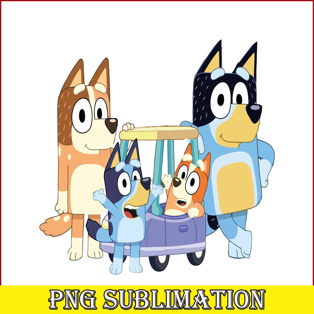 Bluey family png | Inspire Uplift