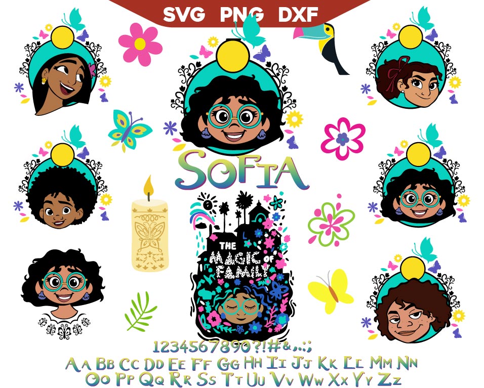 Encanto Alphabet Letters SVG, Encanto Alphabet SVG, Mirabel - Inspire ...