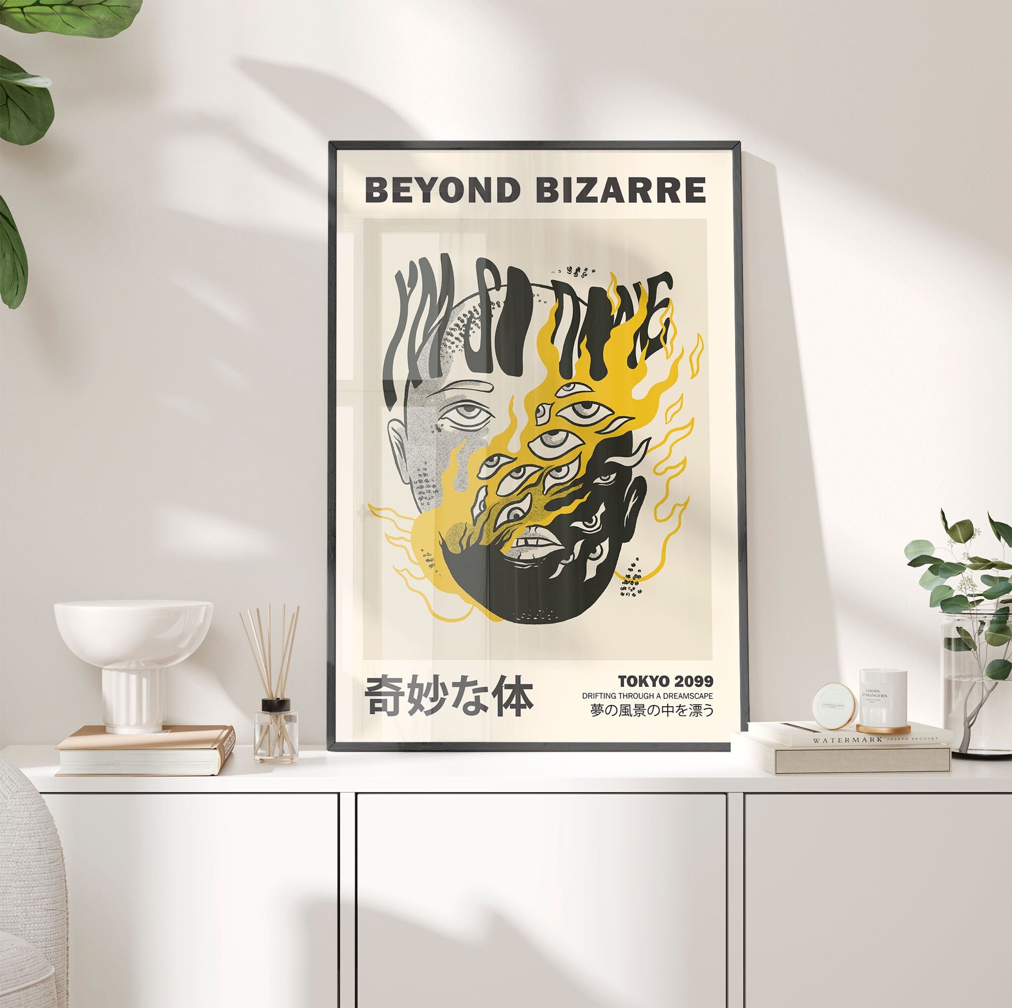 Beyond Bizarre Poster, Surreal print, Bizarre body eyes on f | Inspire ...