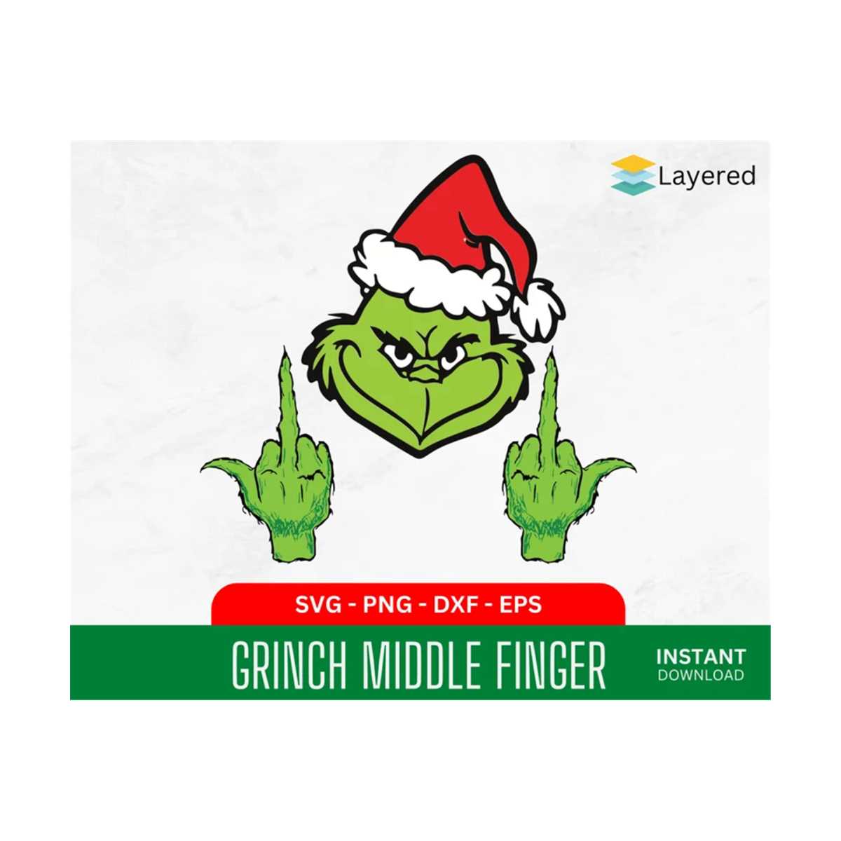 Grinch Middle Finger Svg | Grinch Face | Grinch Finger Svg | | Inspire ...