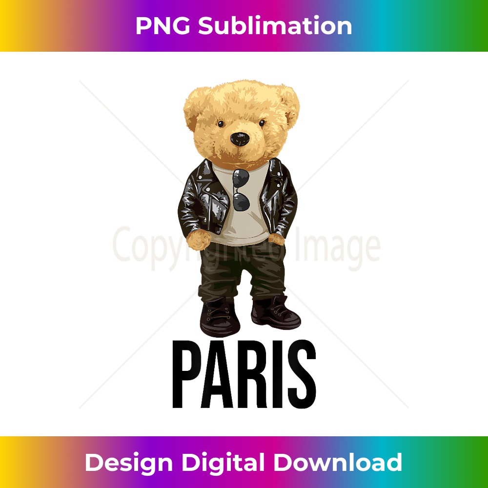 Cool Teddy Bear in Paris France Illustration Graphic Designs | Inspire ...