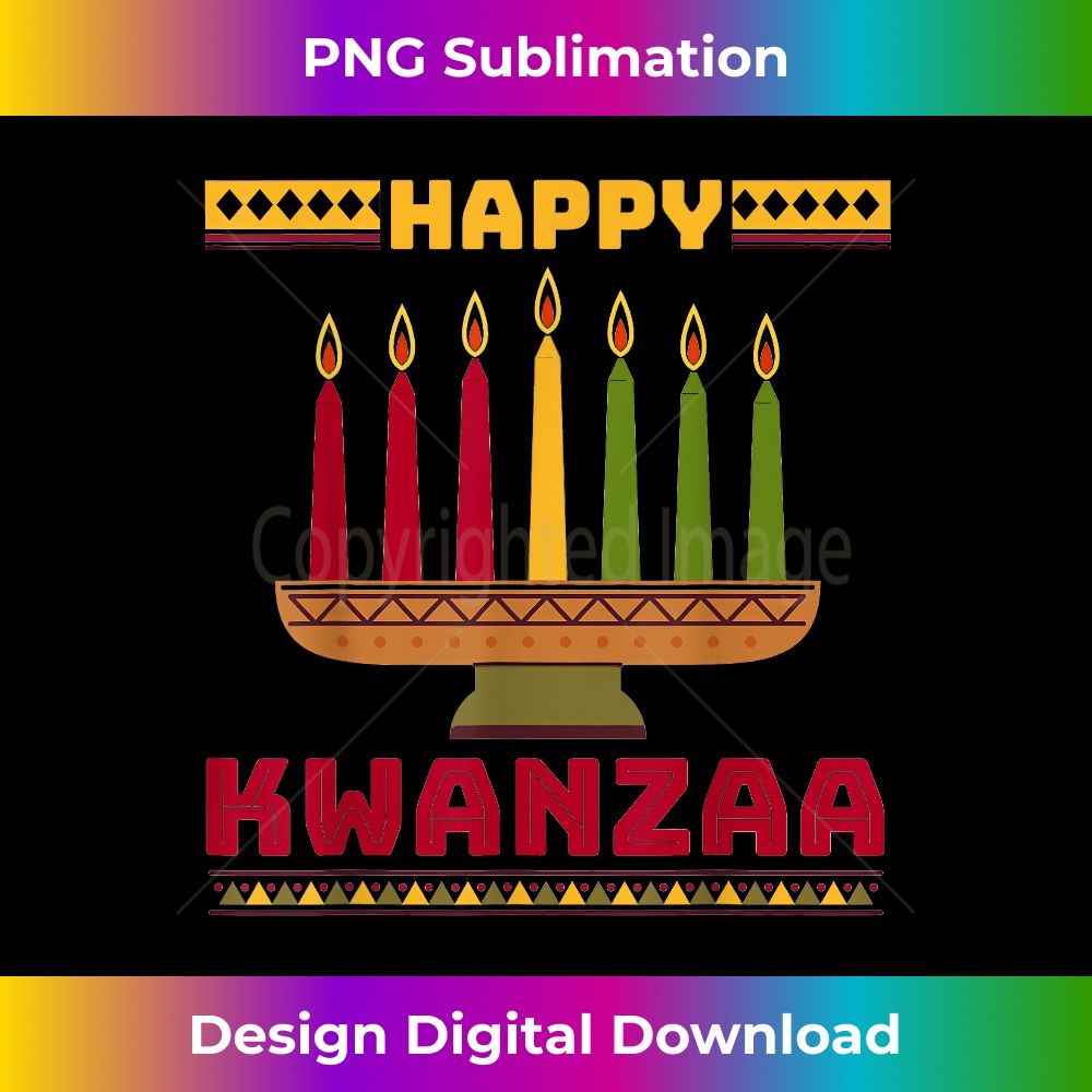 Happy Kwanzaa - Minimalist Sublimation Digital File - Craft - Inspire ...