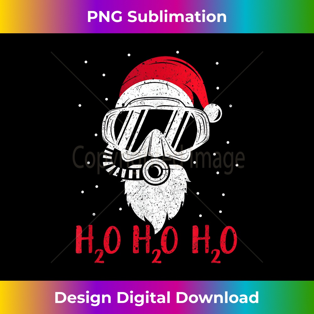 Diving Santa H2O H2O H2O funny Christmas Dive XMAS - Artisan | Inspire ...