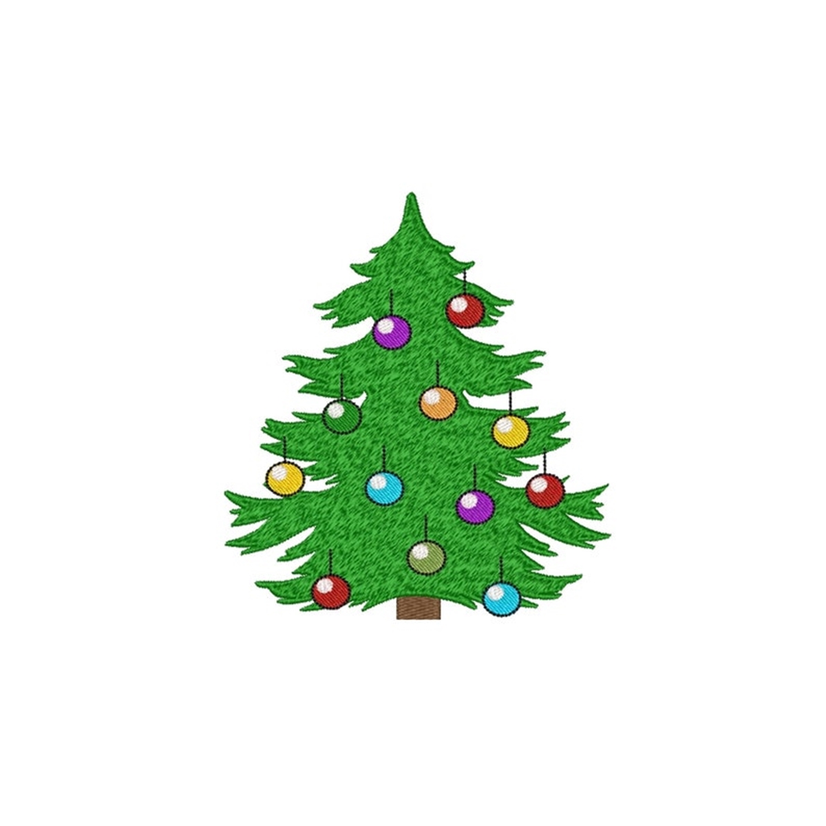 Christmas Tree Machine Embroidery Design, 3 sizes, Instant D | Inspire ...