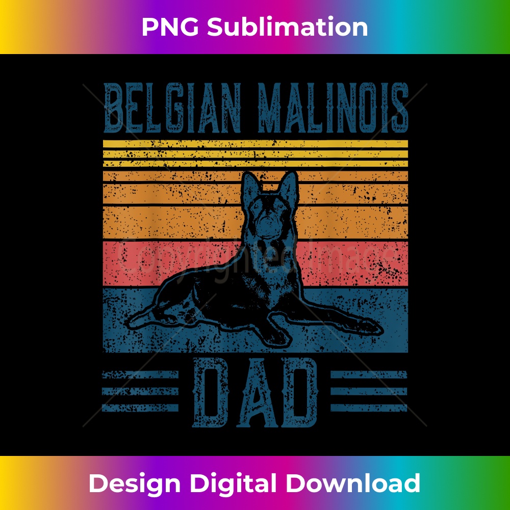 Dog Belgian Shepherd Papa - Vintage Belgian Malinois Dad - | Inspire Uplift