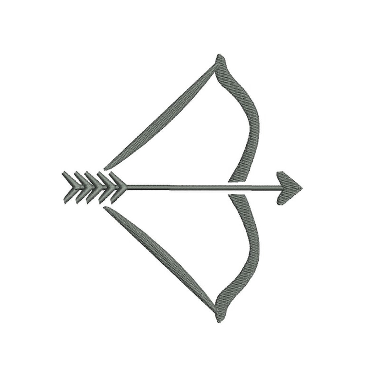 Bow and Arrow embroidery design. Archery embroidery design. | Inspire ...