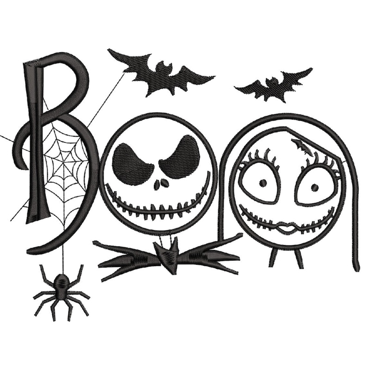 Boo Embroidery Designs, Halloween Embroidery Design, Instant | Inspire ...