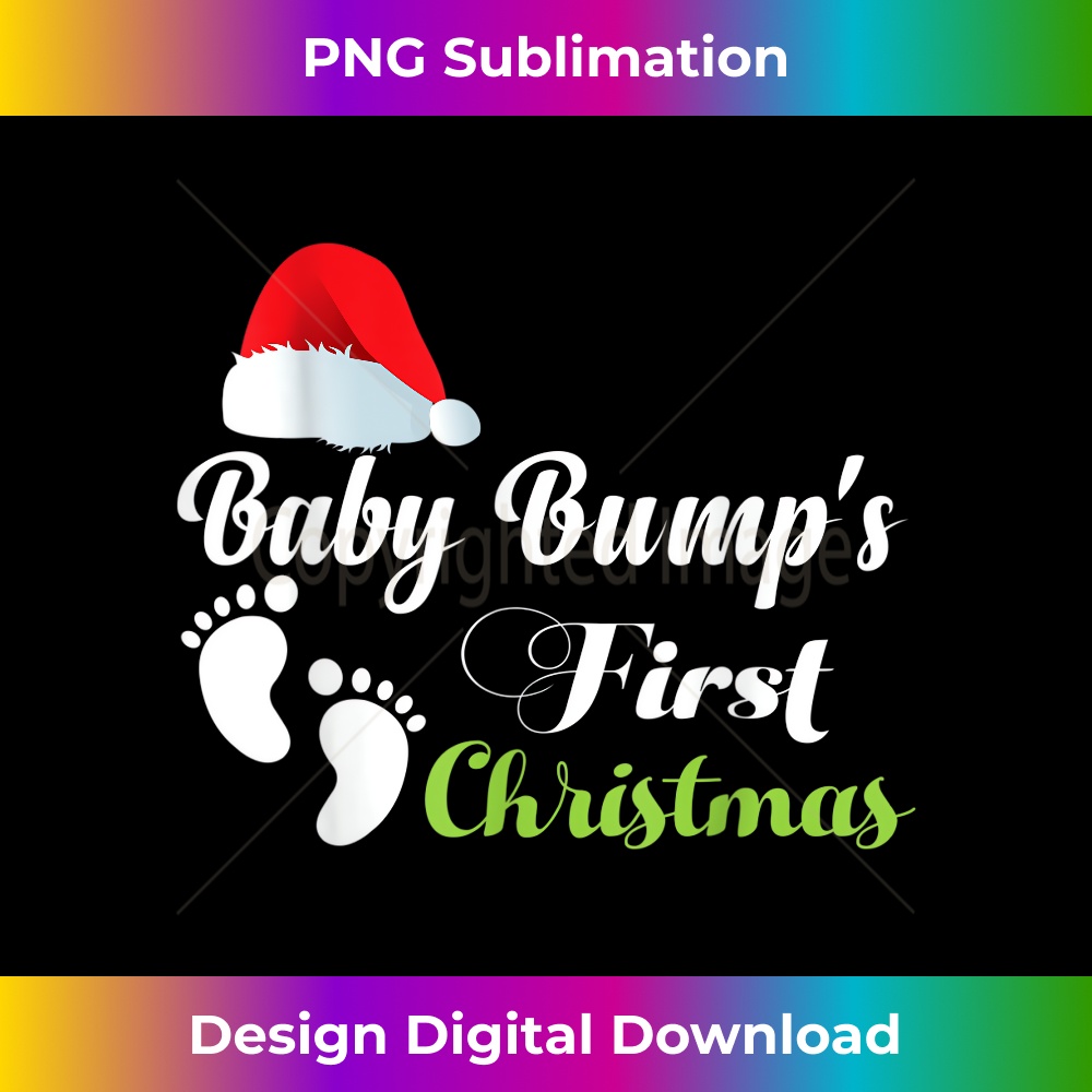 Baby Bump's First Christmas Santa Footprint T- 1st - Urban S | Inspire ...