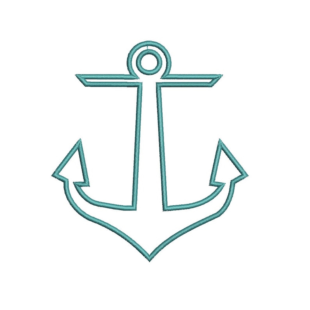 Anchor embroidery design, Mini boat Anchor outline Design, N | Inspire ...