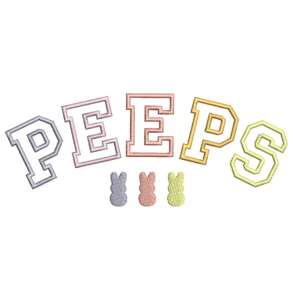 Peeps Embroidery Designs, Easter Embroidery Design, Happy Ea | Inspire ...
