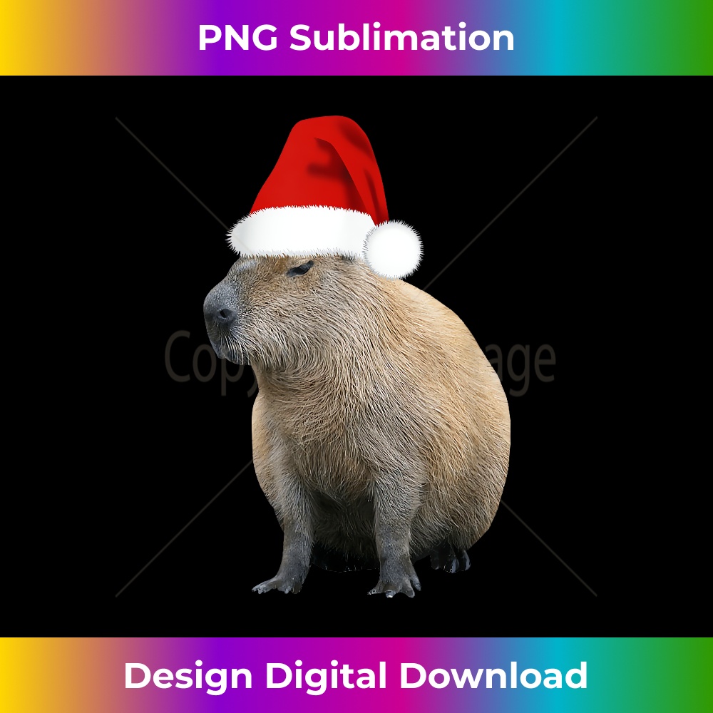 Christmas Capybara Santa Hat - Urban Sublimation PNG Design - Inspire ...