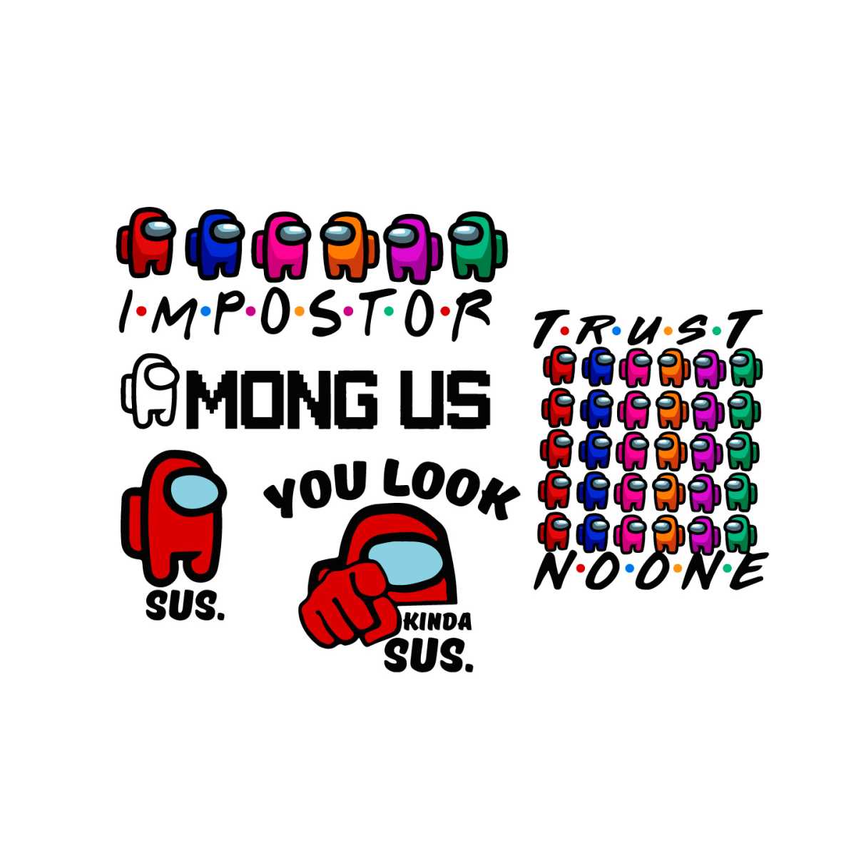 Among Us Bundle Svg, Trending Svg, Among Us Svg, Among Us Ga - Inspire ...